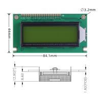 China Owen 12232B1 122x32 COB LCD Display Module 84.1x44mm High Brightness 18PIN Standard Interface for sale