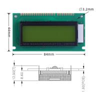 China Yellow Green Film LCD12232F 12232 Graphic Dot Matrix Display Module 5V 3.3V ST7920 for sale