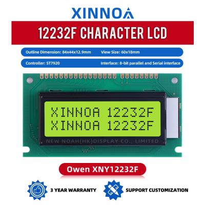China Yellow Green Film LCD12232F 12232 Graphic Dot Matrix Display Module 5V 3.3V ST7920 for sale