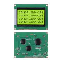 China Yellow Green Film 12864-20M LCD Screen 128x64 ST7920 Controller Serial Parallel Ports 93x70x12.5mm for sale