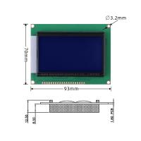 China Blue Film Spot Module 12864-20M Controller 20PIN Interface ST7920 Parallel/Serial Universal Screen for sale