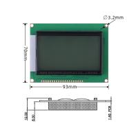 China Grey Film 12864-20M Font Library Screen Controller ST7920 LCD Module Display Screen In Stock for sale