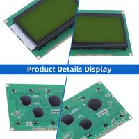 China Yellow Green Film 12864-20M LCD Screen 128x64 ST7920 Controller Serial Parallel Ports 93x70x12.5mm for sale