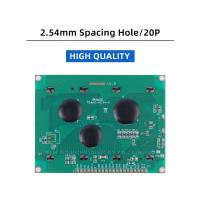 China Yellow Green 12864-21M LCD Screen Module ST7920 Controller 128x64 Resolution 3.3V 5V Serial Port for sale