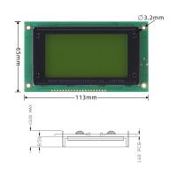 China Owen 12864A 128x64 Graphics LCD Display Module COB SBN0064 Controller 113x65mm for sale