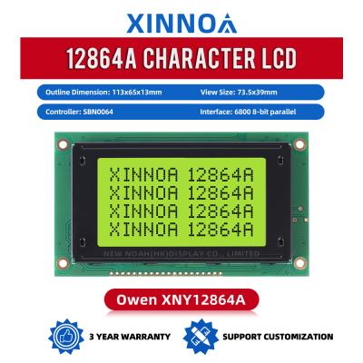 China Owen 12864A 128x64 Graphics LCD Display Module COB SBN0064 Controller 113x65mm for sale