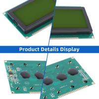 China Owen 12864A-A 128x64 LCD Display Module Yellow Green Array Backlight 5V NT7108C Parallel Port 93x70mm for sale