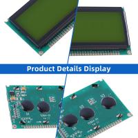 China Yellow Green Film LCD12864-D1 Graphic Dot Matrix LCD Display Module 75x52.7x9.3mm for sale