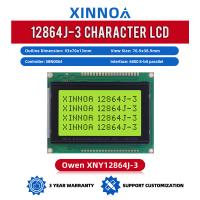 China Owen 12864J-3 128x64 COB Graphic LCD Display Module 93x70mm STN Yellow Green 5V SBN0064 for sale