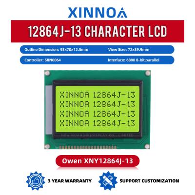 China Industrial Grade 128x64 LCD Display Module 93x70x12.5mm COB SBN0064G Controller for sale