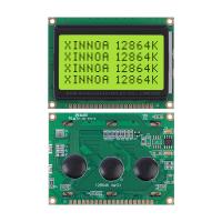 China 128x64 Graphic LCD Display Module 75x55mm COB STN Yellow Green Backlight SBN0064 for sale