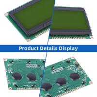 China 128x64 Graphic LCD Display Module 75x55mm COB STN Yellow Green Backlight SBN0064 for sale