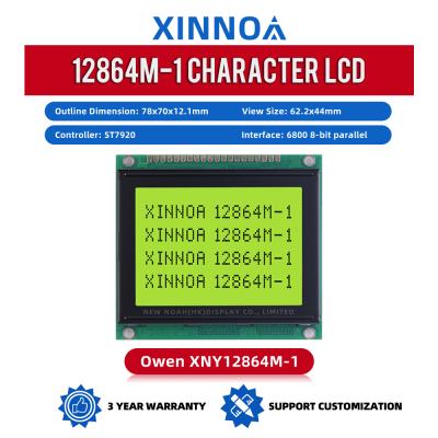 China Owen 12864M-1 Graphic LCD Display Module 128x64 ST7920 Controller 5V COB 78x70mm for sale