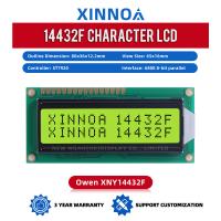 China Yellow Green Film 14432F 80x36x12.2mm Graphics Display LCM ST7920 Serial Parallel for sale