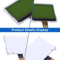China Yellow Green Film COG 128x64 LCD Display Module ST7567 Controller 53x40mm Serial Communication for sale