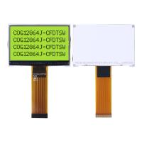 China Yellow Green Film COG12864J-CFDTSW ST7565R Screen Display Graphic 71.2x48.2x5mm With LED Backlight for sale