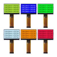 China Yellow Green Film COG12864J-CFDTSW ST7565R Screen Display Graphic 71.2x48.2x5mm With LED Backlight for sale