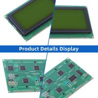 China Owen LCM240128B 240x128 COB LCD Display Module 144x104mm Yellow Green Film Touch Panel for sale
