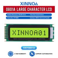 China Yellow Green Film 0801A Character LCD Screen 8x1 14 PIN COB Display 85x29mm for sale