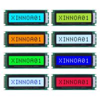China Yellow Green Film 0801A Character LCD Screen 8x1 14 PIN COB Display 85x29mm for sale