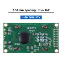 China 0802B Character LCD Display Module 58x31.87mm ST7066 Controller 16 PIN COB for sale