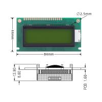 China 12232G Yellow Green Graphic LCD Module 84x44mm COB Display SBN1661G Controller for sale