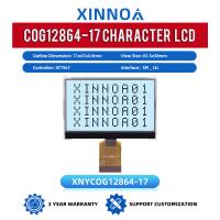 China COG12864-17 128x64 Gray STN LCD Module 65.5x38mm 20 Pin I2C SPI ST7567 for sale