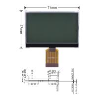 China COG12864-17 128x64 Gray STN LCD Module 65.5x38mm 20 Pin I2C SPI ST7567 for sale