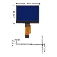 China COG12864-18 128x64 ST7567A COG LCD Module 43.7x33.8mm FSTN 4-Wire SPI for sale