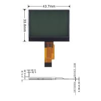 China COG12864-18 128x64 FSTN COG LCD Display Module ST7567A 43.7x33.8mm 14 Pin for sale