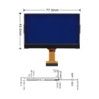 China COG12864-22 Blue Film 32 PIN I2C \ SPI Module COG Matrix LCD Screen ST7567 Controller for sale