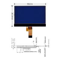 China COG12864-27 128x64 Blue FSTN COG LCD Module ST7567A 56x36.8mm for sale