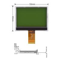China COG12864I2 Green Light Yellow Green Mode Parallel/SPI Serial CommunICation Standard Screen ST7567 for sale