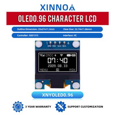 China 0.96 Inch OLED Display Module 128x64 SSD1315 IIC 4 Pin White Light Screen for sale