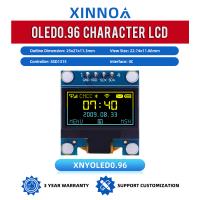 China OLED0.96 SSD1315 Chip I2C Yellow Blue Dual Color LCD Screen 128 * 64 Dot Matrix Module 4-PIN Module for sale