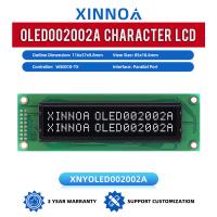 China OLED002002A Character LCD Module, Black Film, Parallel Interface, 85x18.6mm View Size,  WS0010-TX Controller for sale