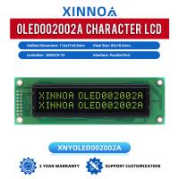 China OLED002002A Character LCD Module, Black Film, Parallel Interface, 85x18.6mm View Size,  WS0010-TX Controller for sale