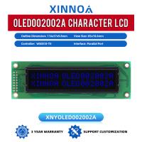 China OLED002002A Character LCD Module, Black Film, Parallel Interface, 85x18.6mm View Size,  WS0010-TX Controller for sale