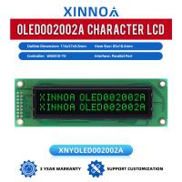 China OLED002002A Character LCD Module, Black Film, Parallel Interface, 85x18.6mm View Size,  WS0010-TX Controller for sale