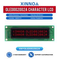 China OLED002002A Character LCD Module, Black Film, Parallel Interface, 85x18.6mm View Size,  WS0010-TX Controller for sale