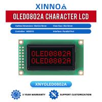 China OLED0802A Character LCD Display Module, Black Film, WS0010 Controller, Parallel Port Interface, 58x32x10mm Working Temperature -40+80 Display for sale