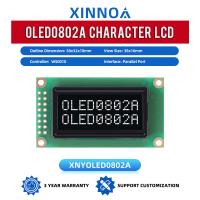 China OLED0802A Character LCD Display Module, Black Film, WS0010 Controller, Parallel Port Interface, 58x32x10mm Working Temperature -40+80 Display for sale