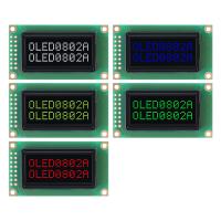 China OLED0802A Character LCD Display Module, Black Film, WS0010 Controller, Parallel Port Interface, 58x32x10mm Working Temperature -40+80 Display for sale