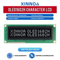 China OLED1602H Black Film, 16×2 Character LCD Module,WS0010 Controller, Parallel Port Interface, 99x24mm View Size,Working Temperature -40+80 Display for sale