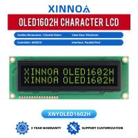 China OLED1602H Black Film, 16×2 Character LCD Module,WS0010 Controller, Parallel Port Interface, 99x24mm View Size,Working Temperature -40+80 Display for sale
