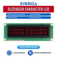 China OLED1602H Black Film, 16×2 Character LCD Module,WS0010 Controller, Parallel Port Interface, 99x24mm View Size,Working Temperature -40+80 Display for sale