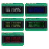 China OLED002004A Black Film,Character LCD Module, WS0010-TX Controller, Parallel Port Interface, 77x25.2mm View Size, Working Temperature -40+80 Display for sale