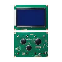 China 12864-25M Blue Monochrome LCD Module 93x70mm ST7920 Controller with Chinese Font Library for sale