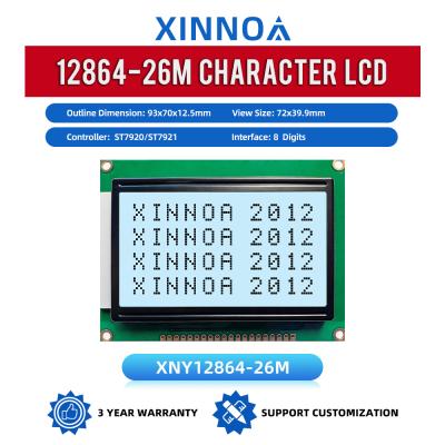 China 12864-26M Gray Film ST7920 Controller 93x70mm Serial Parallel LCM Module for sale