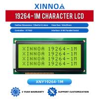 China XINNOA 19264-1M 192x64 Yellow Green LCD Module ST7920 Serial Parallel Port with Chinese Font Library for sale